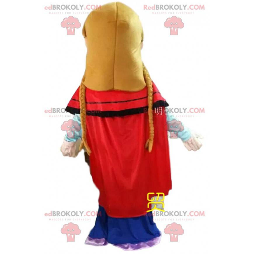 Mascot Princess Anna in "The Snow Queen"