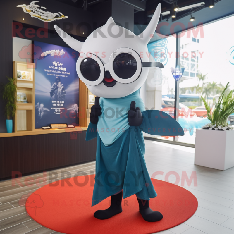 Manta Ray mascot costume character dressed with a Yoga Pants and ...