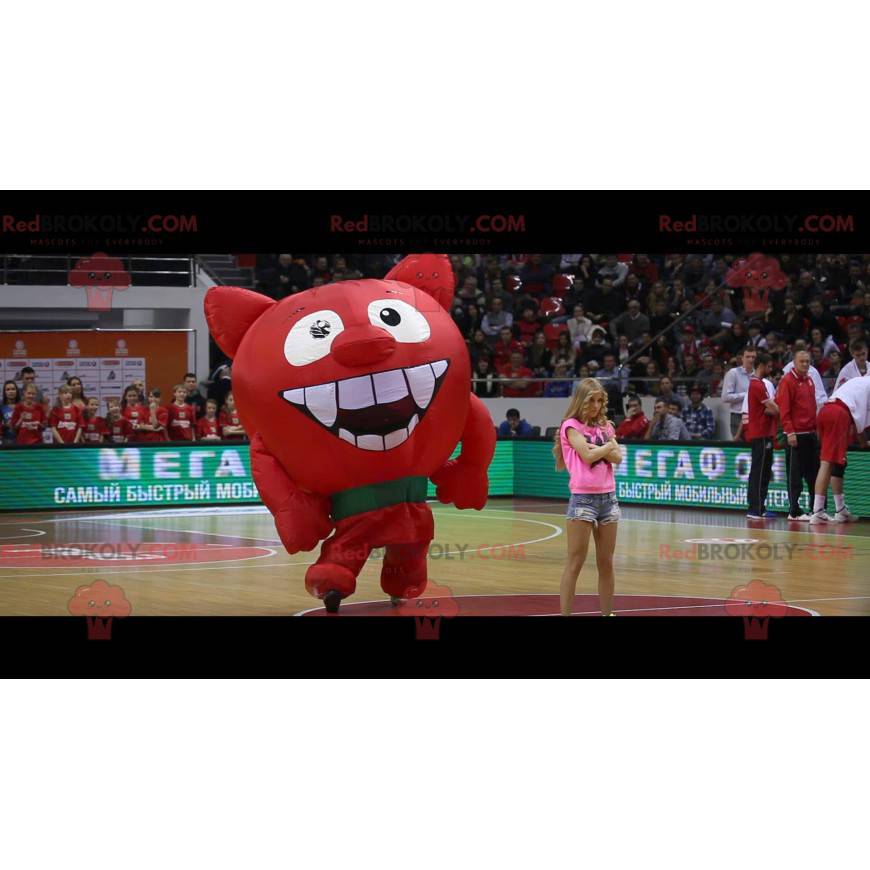 Giant red devil mascot - Our mascots