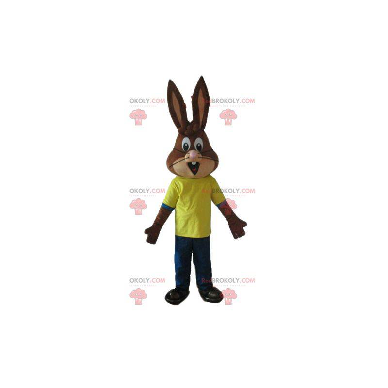 Mascotte de Quicky célèbre lapin marron de