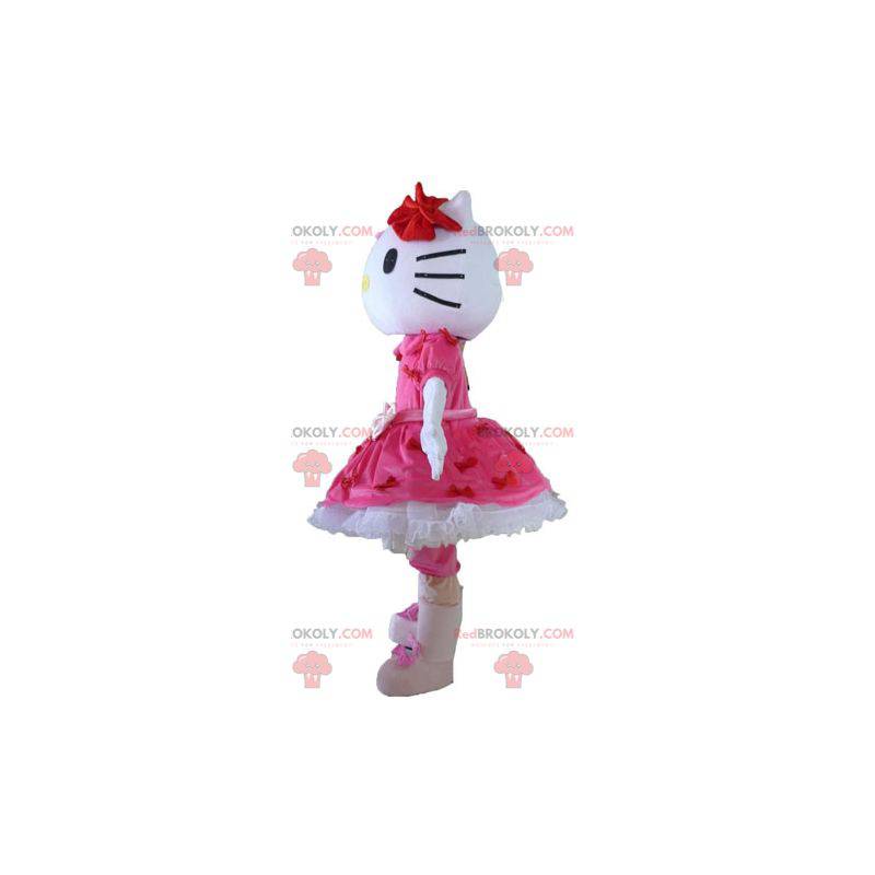 Mascot of the famous cat Hello Kitty dressed in