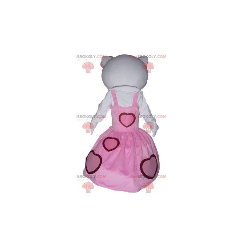 Mascota de Hello Kitty vestida con un vestido