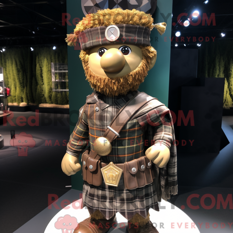 Roman Soldier mascot costume character dressed with a Flannel Shirt and ...