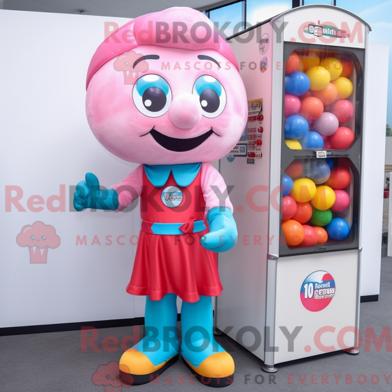 Mascot character of a Gumball Machine dressed with a Capri Pants and ...