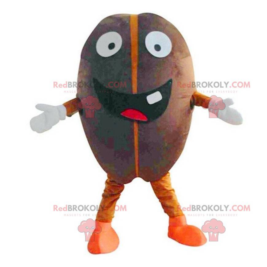 Mascot giant coffee bean, coffee costume, roaster