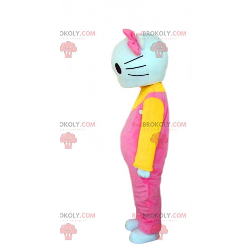 Mascot of the famous cat Hello Kitty dressed in
